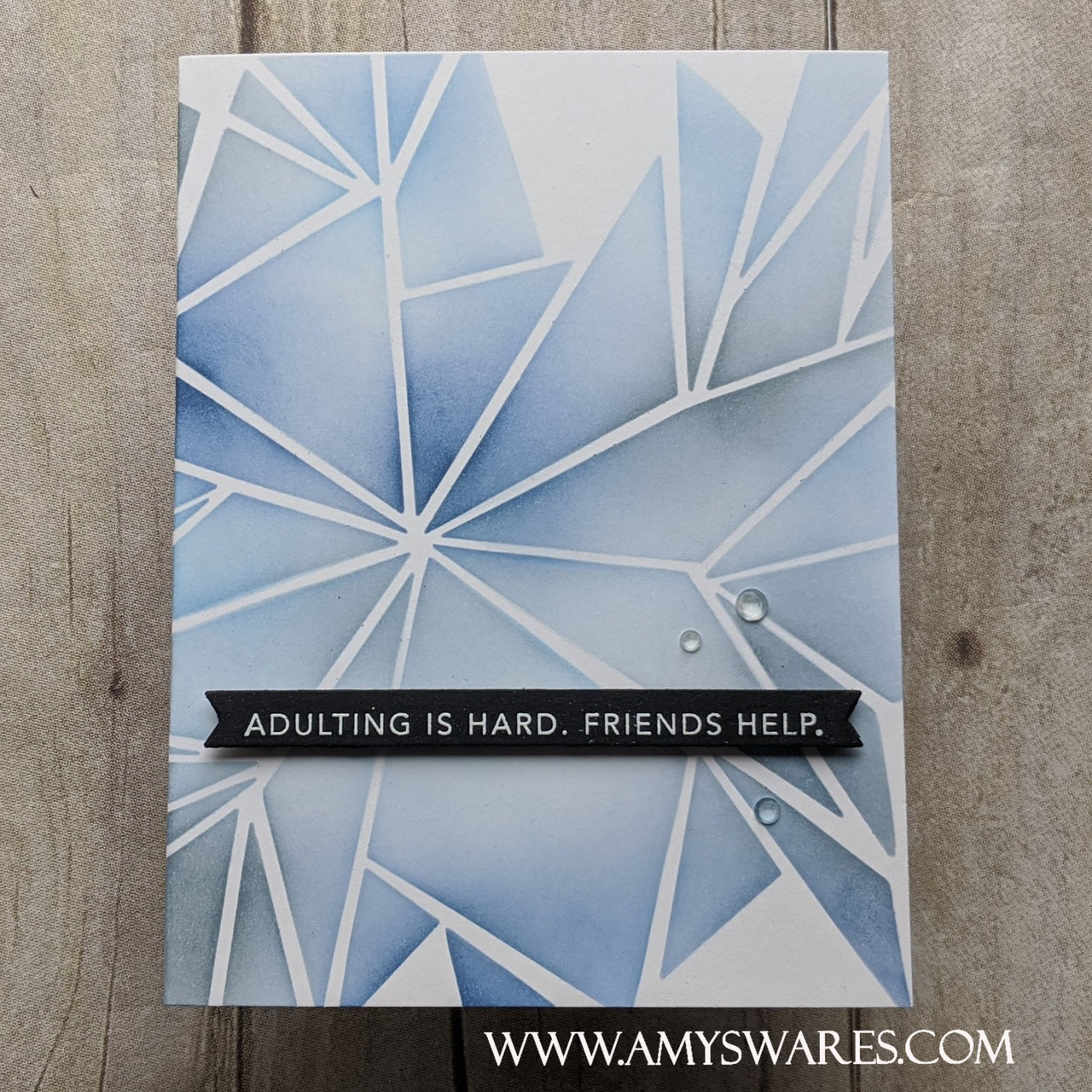 Shards Stencil - A Colorful Life Designs