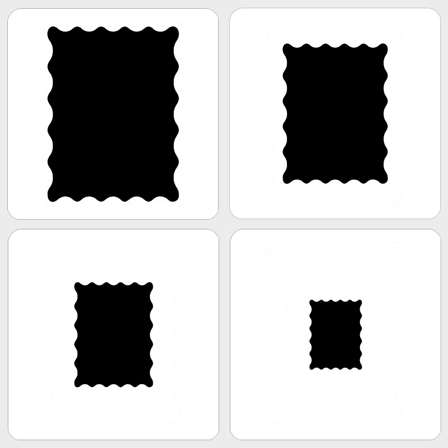 Marvelous Masks Squeezed Rectangle - A Colorful Life Designs