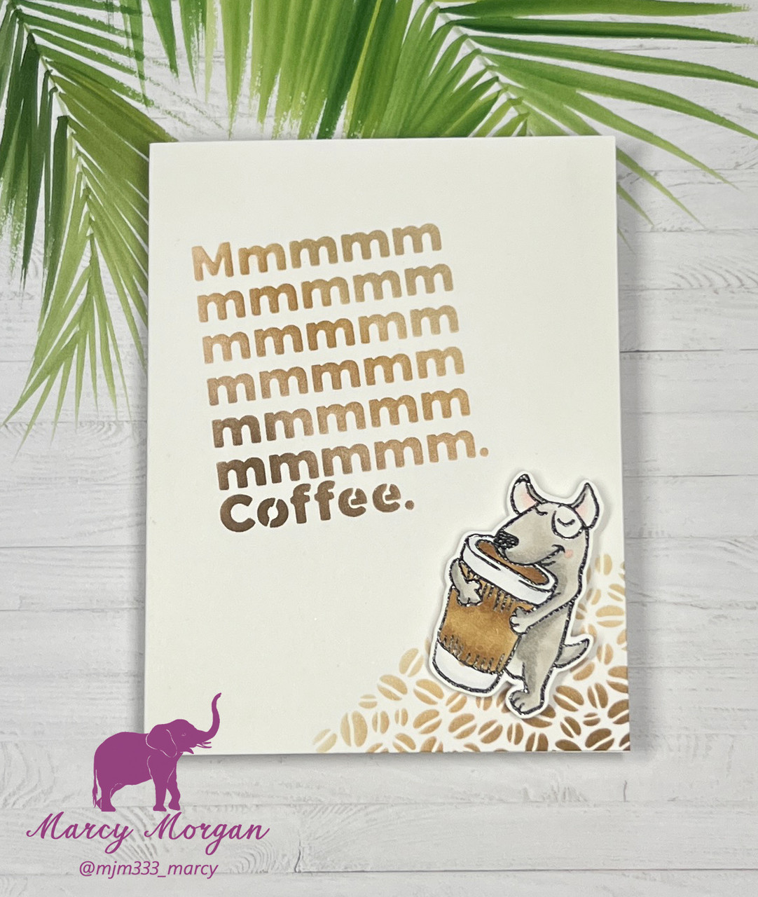 Mmm Coffee Stencil - A Colorful Life Designs