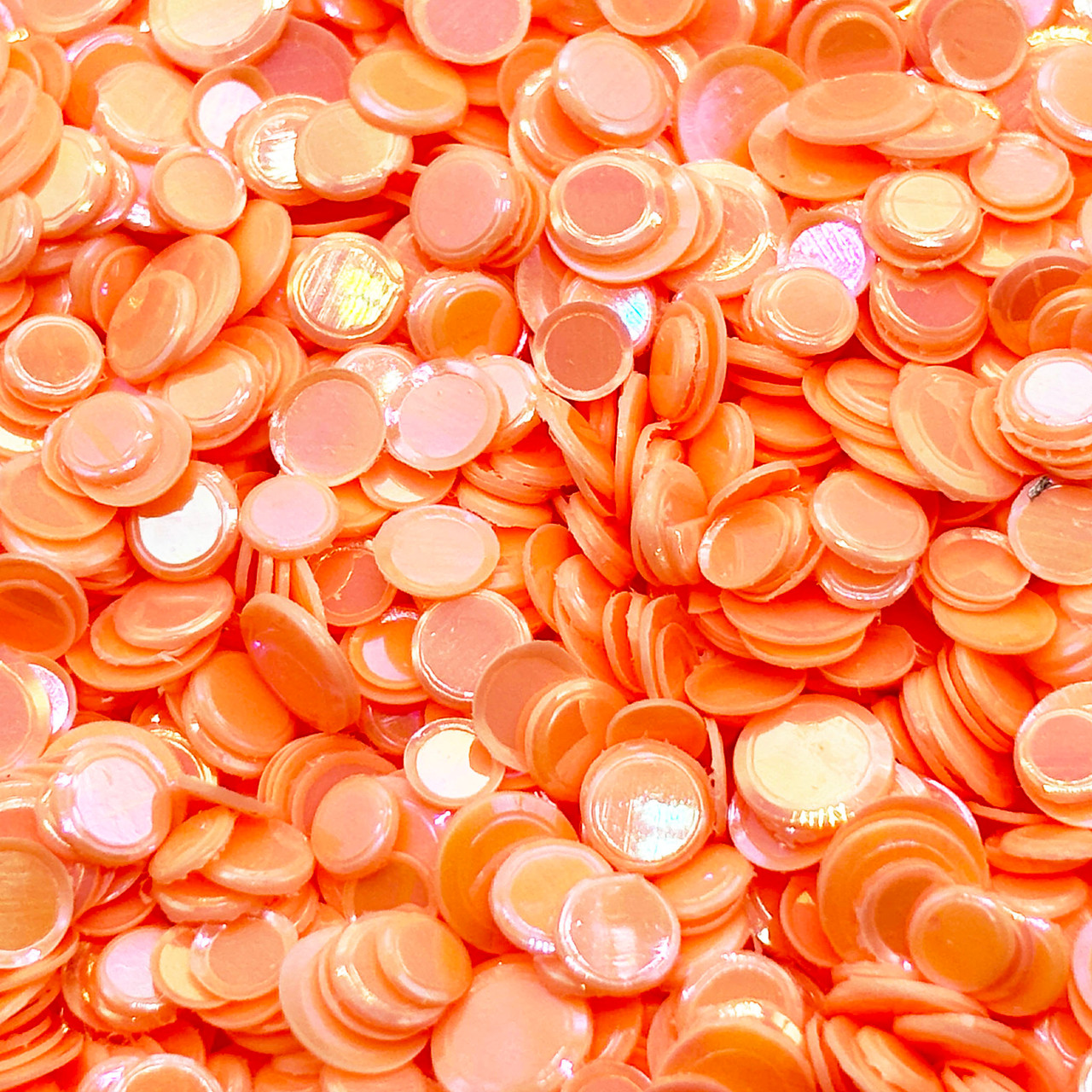 Opaque Iridescent Peach Card Bling - A Colorful Life Designs