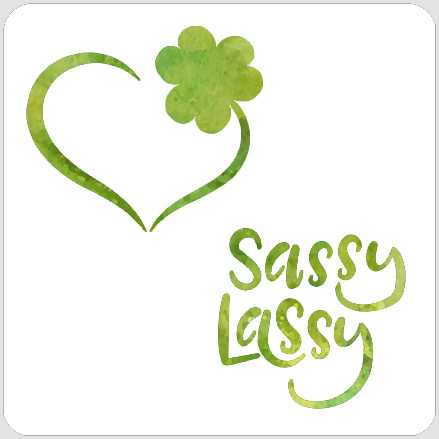 Sassy Lassy Stencil - A Colorful Life Designs