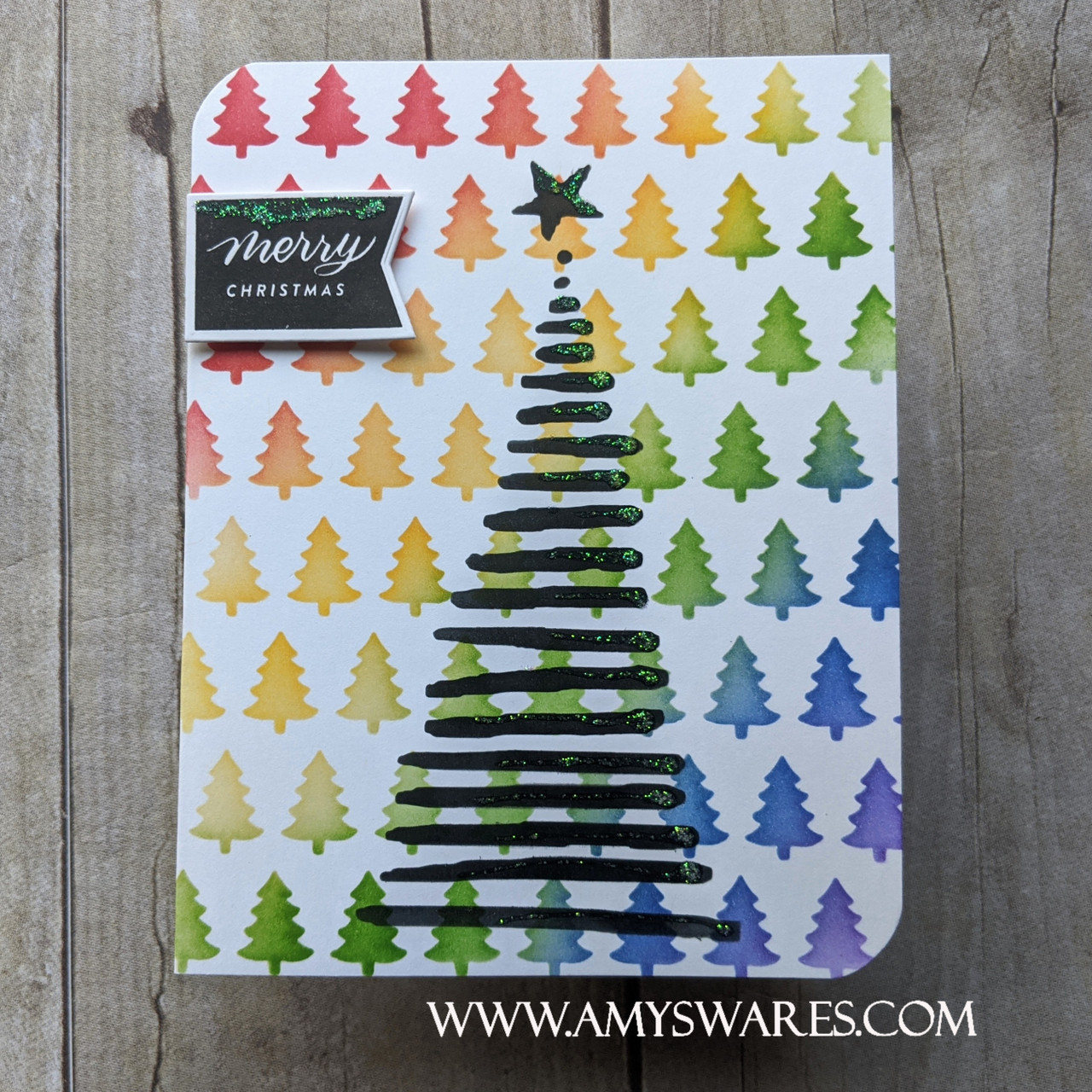 Perfect Little Trees Stencil - A Colorful Life Designs