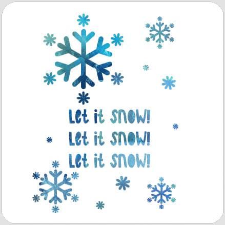 Falling Snow Stencil - A Colorful Life Designs