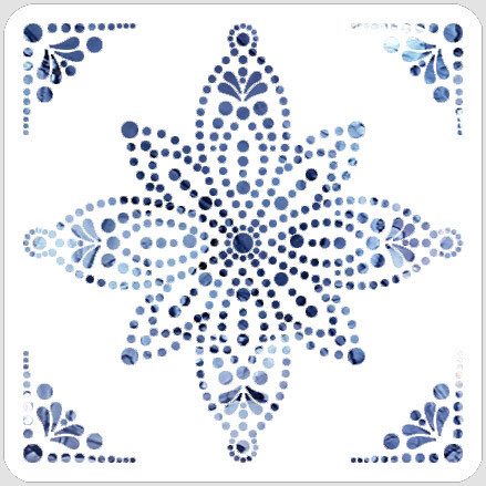 Falling Snow Stencil - A Colorful Life Designs