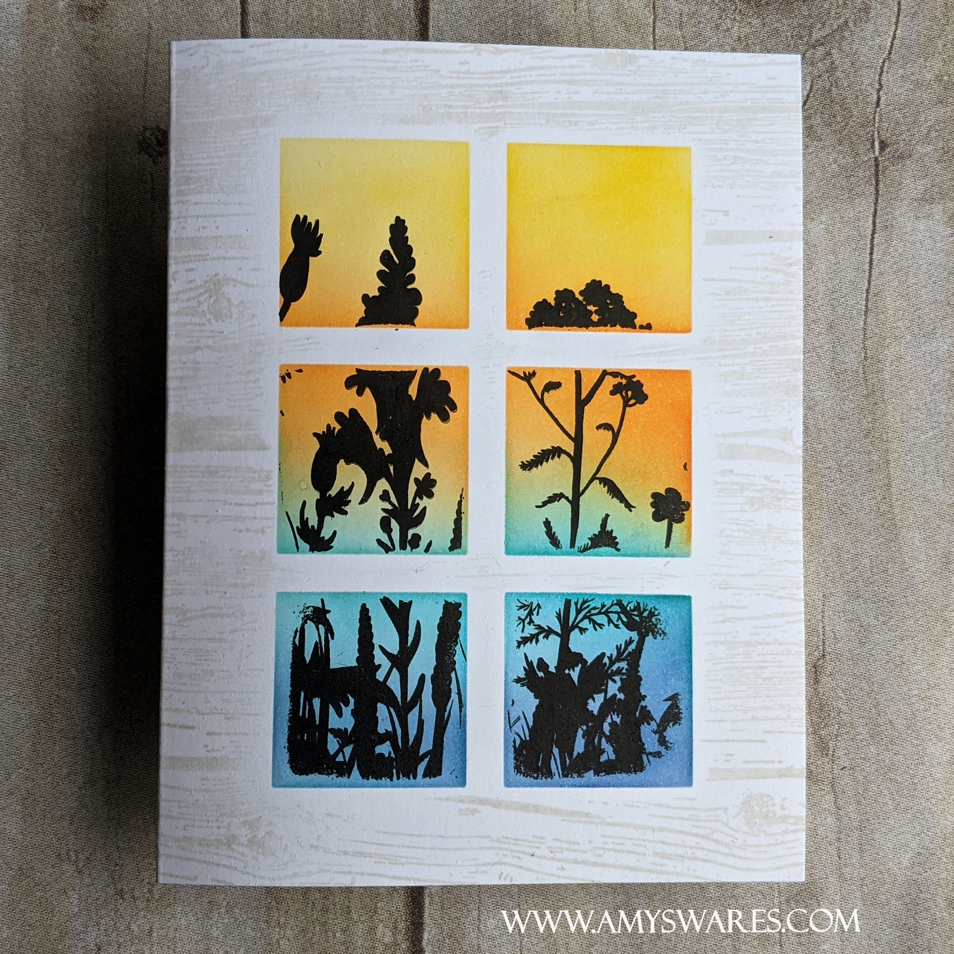 6 Square Shadow Stencil - A Colorful Life Designs