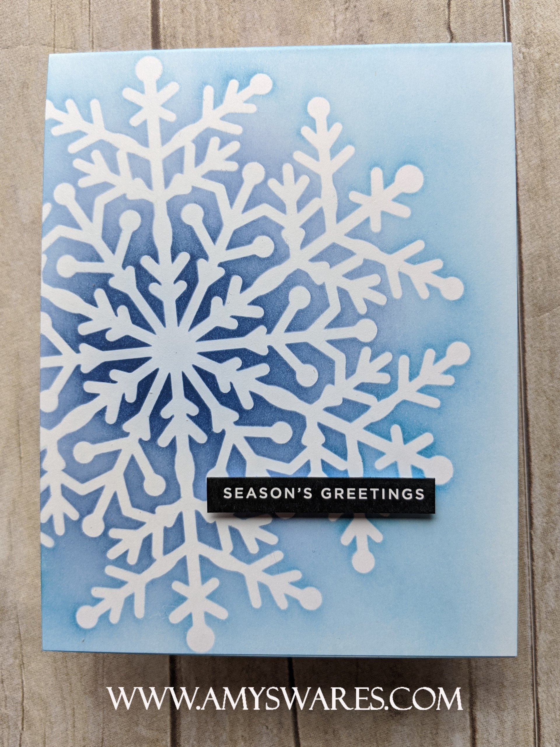 Icy Snowflake Stencil - A Colorful Life Designs