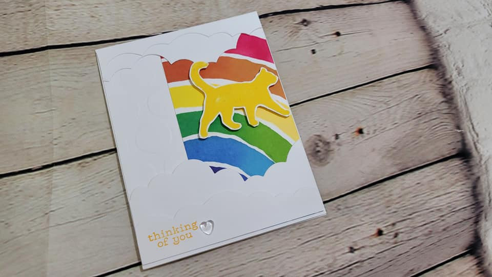 Layered Rainbow Bridge Stencil - A Colorful Life Designs