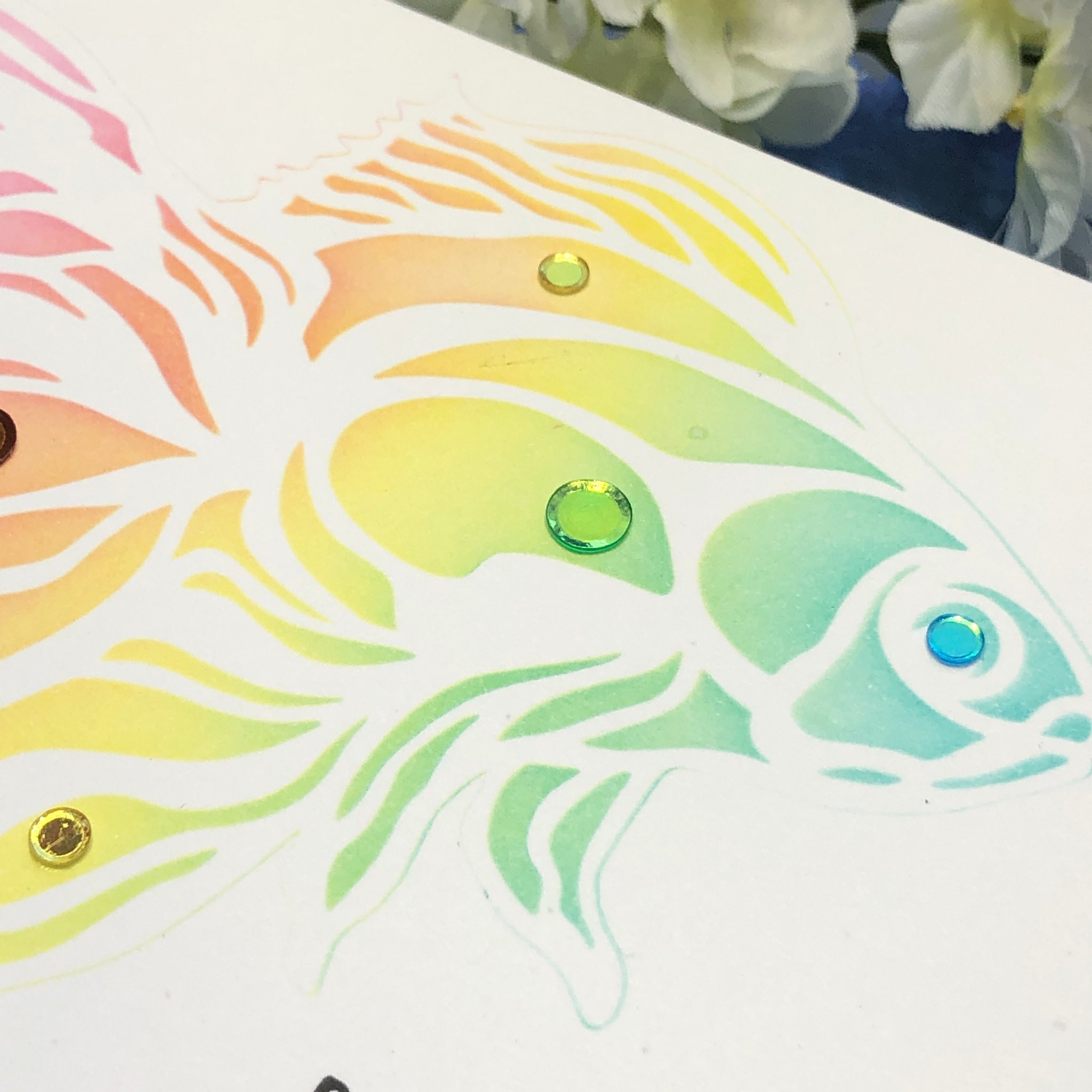 King Tidal Wave Stencil - A Colorful Life Designs
