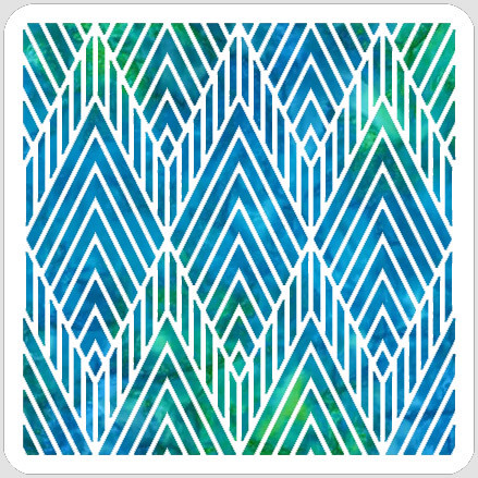 Three Diamonds Stencil - A Colorful Life Designs