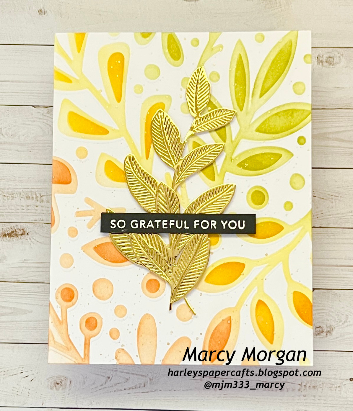 Layered Fall Foliage Stencil - A Colorful Life Designs