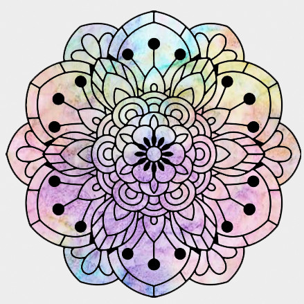 Maze Mandala Stencil - A Colorful Life Designs