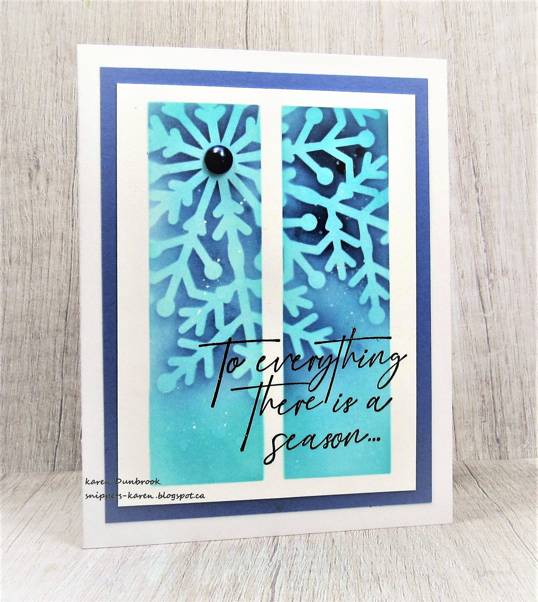 Icy Snowflake Stencil - A Colorful Life Designs