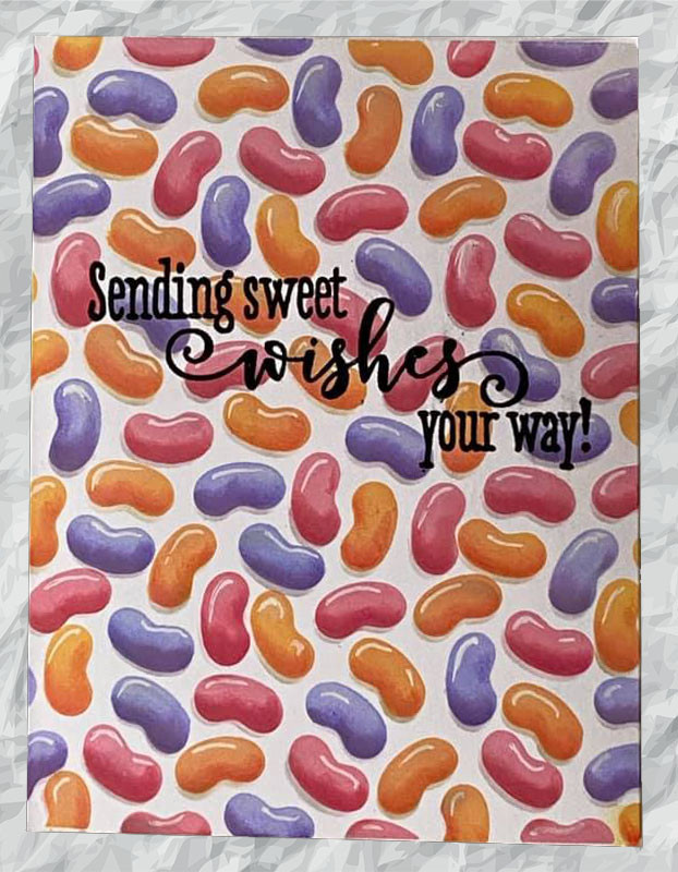 Layered Jelly Beans Stencil - A Colorful Life Designs