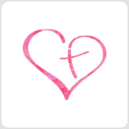 Faith Heart Stencil - A Colorful Life Designs