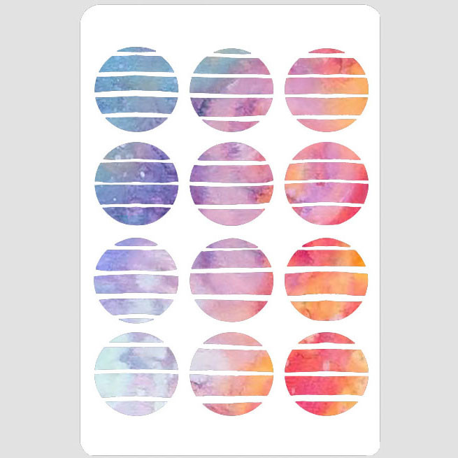 Big Fat Drops Stencil - A Colorful Life Designs