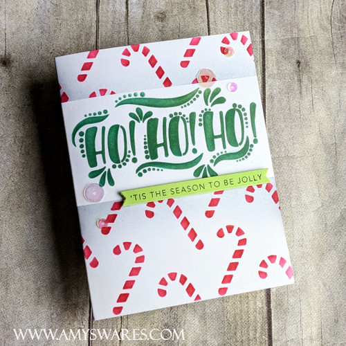 Candy Canes Stencil - A Colorful Life Designs