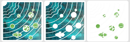 Layered Solar System Stencil - A Colorful Life Designs