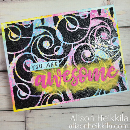 Mad Swirls Stencil - A Colorful Life Designs