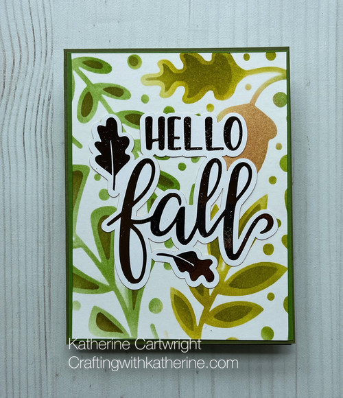 Layered Fall Foliage Stencil - A Colorful Life Designs