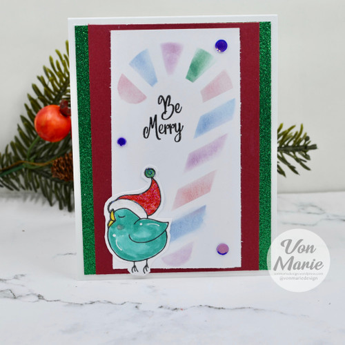 Big Candy Cane Stencil - A Colorful Life Designs