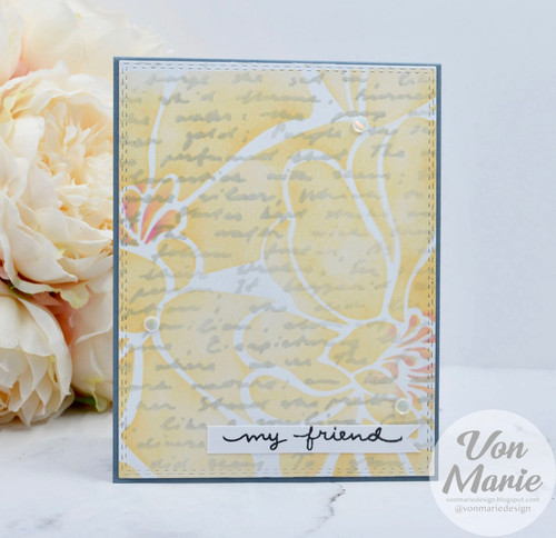 Dramatic Blooms Stencil - A Colorful Life Designs