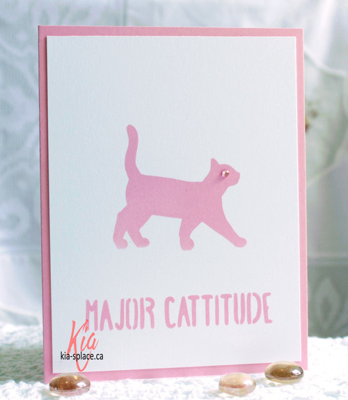 Cattitude Stencil - A Colorful Life Designs