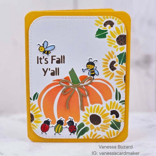 Layered Sunflower Pumpkin Stencil - A Colorful Life Designs