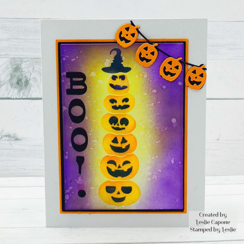 Pumpkin Stack Stencil - A Colorful Life Designs