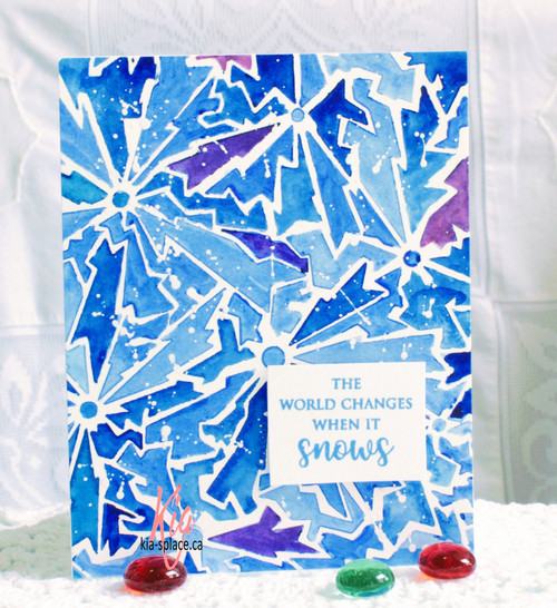 Flake Explosion Stencil - A Colorful Life Designs