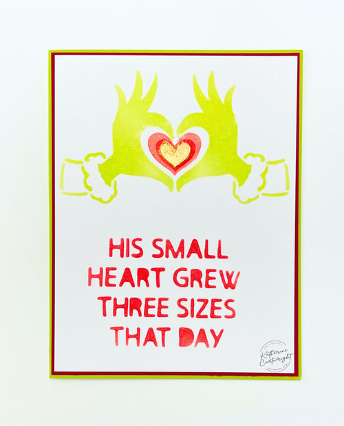3 Sizes Too Small Stencil - A Colorful Life Designs