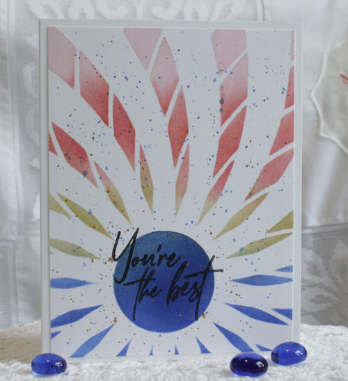 Fractured Beams Stencil - A Colorful Life Designs