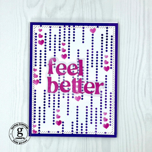 Falling Dots Stencil - A Colorful Life Designs