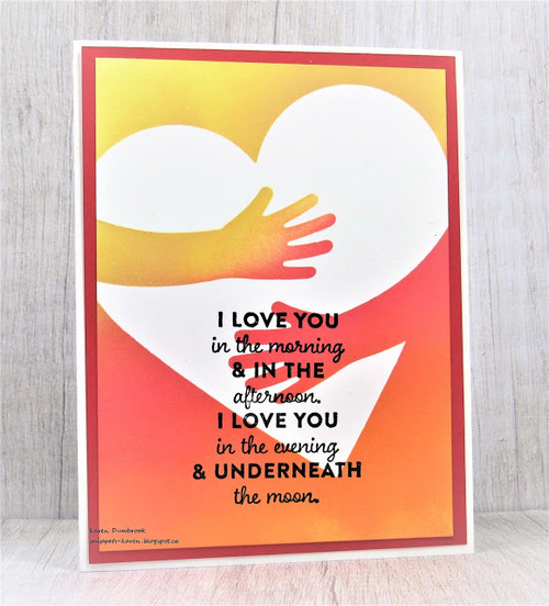 Heart Hug Stencil - A Colorful Life Designs