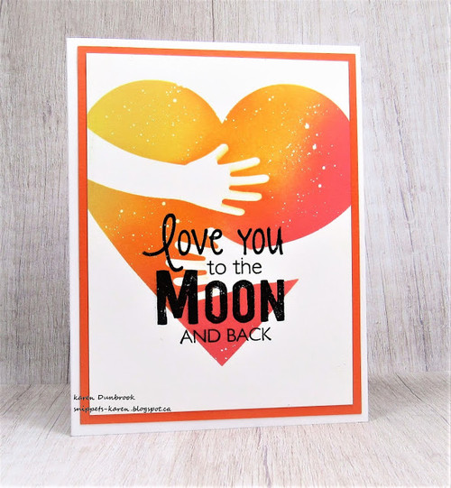 Heart Hug Stencil - A Colorful Life Designs