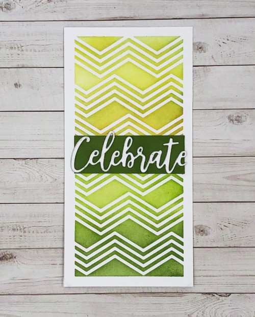 Open Chevron Stencil - A Colorful Life Designs