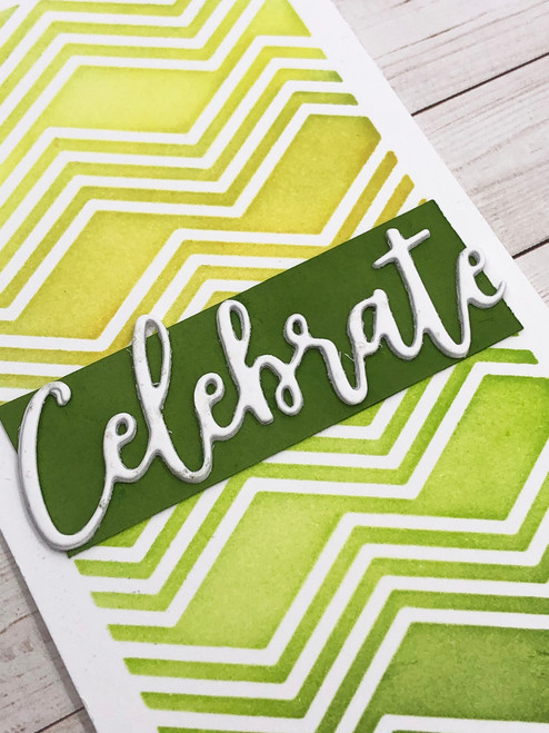 Open Chevron Stencil - A Colorful Life Designs
