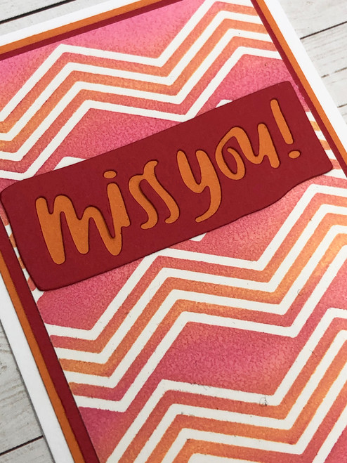 Open Chevron Stencil - A Colorful Life Designs