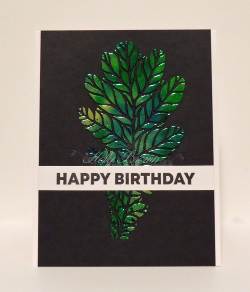 Layered Fancy Leaf Stencil - A Colorful Life Designs