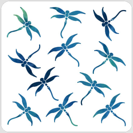 Butterfly Flight Stencil - A Colorful Life Designs