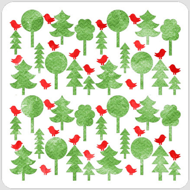 Layered Simple Trees - A Colorful Life Designs