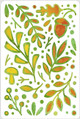 Layered Fall Foliage Stencil - A Colorful Life Designs