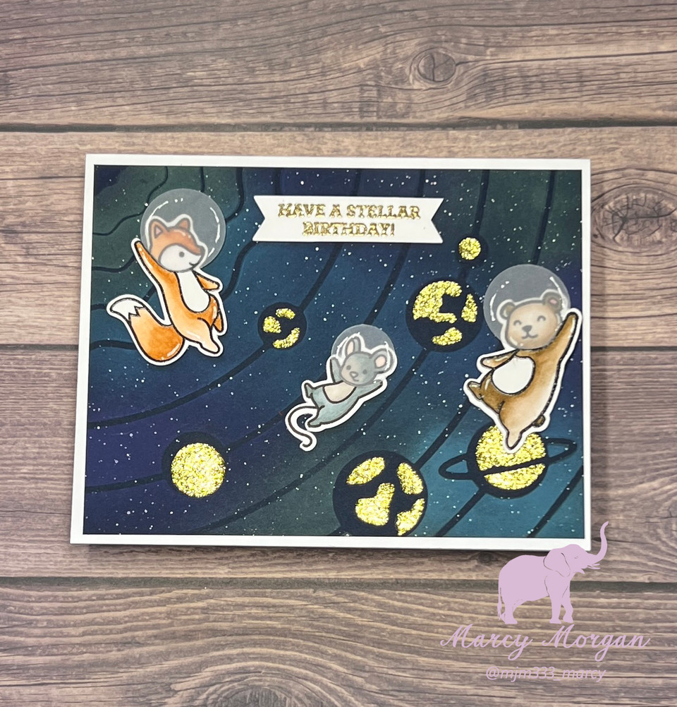 Layered Solar System Stencil - A Colorful Life Designs