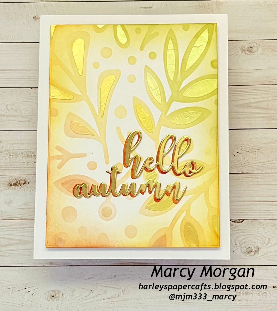 Layered Fall Foliage Stencil - A Colorful Life Designs