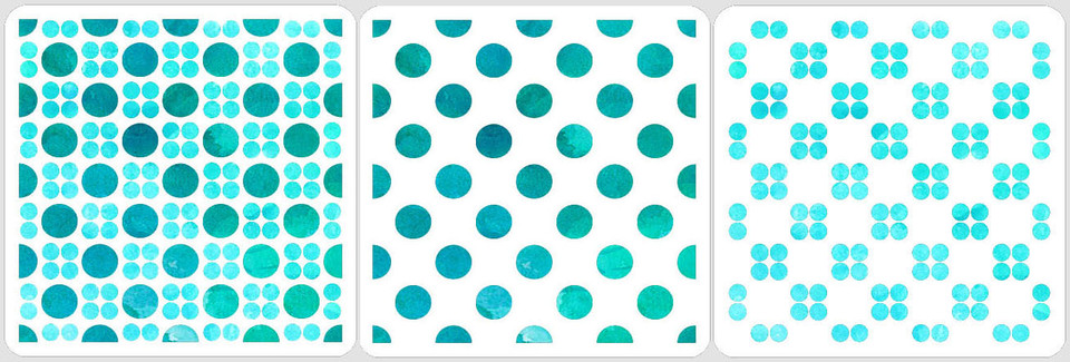 Dot Tile Stencil - A Colorful Life Designs