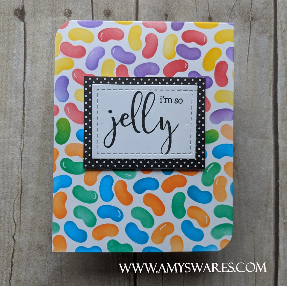 Layered Jelly Beans Stencil - A Colorful Life Designs