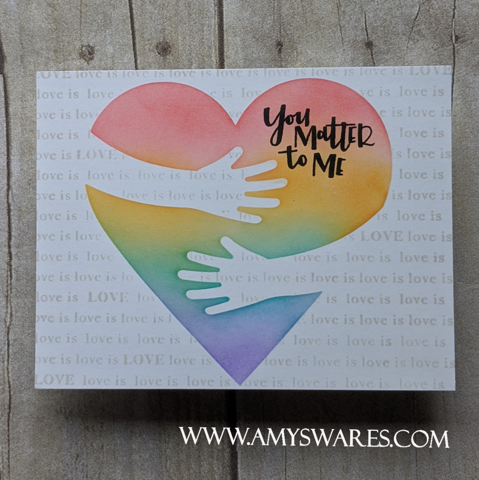 Heart Hug Stencil - A Colorful Life Designs
