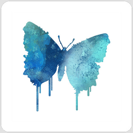 Drippy Butterfly Stencil - A Colorful Life Designs