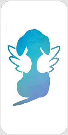 Angel Puppy Stencil - A Colorful Life Designs