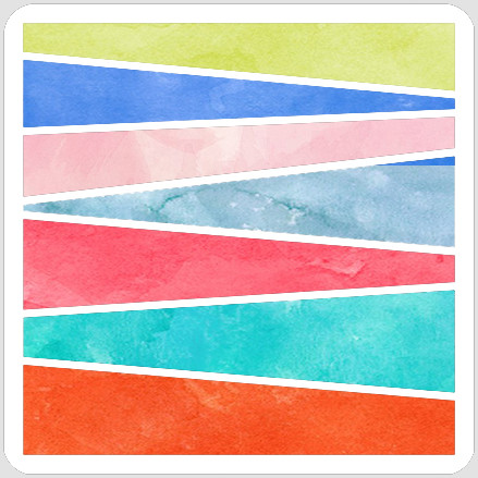 Layered Bands Stencil - A Colorful Life Designs