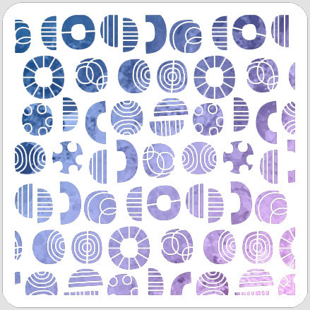 Crazy Circles Stencil - A Colorful Life Designs